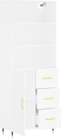 Skříň highboard bílá 69,5 x 34 x 180 cm kompozitní dřevo 3189997