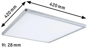 Paulmann 71009 - LED/22W Stmívatelný panel ATRIA 230V 4000K matný chrom