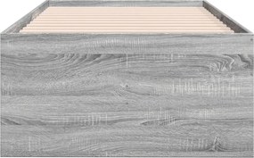 Válenda se zásuvkami bez matrace šedá sonoma 100 x 200 cm 3280872