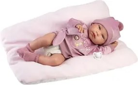 Llorens 84346 NEW BORN HOLČIČKA - realistická panenka miminko s celovi