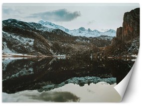 Fototapeta, Jezero v horách - 300x210 cm