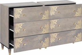 Servírovací skříň 2 ks 60 x 33 x 75 cm Masivní mangové dřevo 3310151