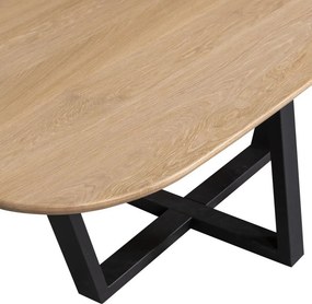 Jídelní stůl s deskou z dubového dřeva 100x220 cm Tablo – WOOOD