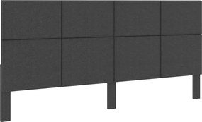 Čelo postele tmavě šedé textil 200 x 200 cm 287479