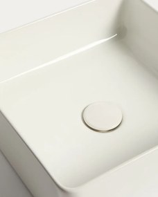 Bílé keramické umyvadlo 36,5x36,5 cm Ovara – Kave Home