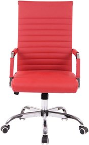 Kancelářská židle Skive - umělá kůže | červená