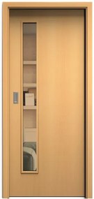 SAPELI ELEGANT KOMFORT M60 - DÝHA - POSUVNÉ DVEŘE VČ. ZÁRUBNĚ - Buk Průchozí šířka (cm): 90, Průchozí výška (cm): 197, Typ skla: Planibel bronz