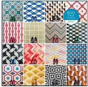 Galison Puzzle Mozaikové podlahy / 500 dílků / od 8 let