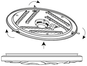 Eglo 99465 - LED Stropní svítidlo BENARIBA LED/36W/230V