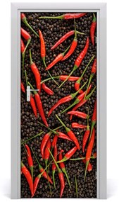 Fototapeta na dveře samolepící chilli 75x205 cm