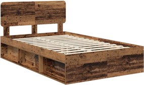 Rám postele Staré dřevo 120 x 200 cm Masivní borové dřevo 3412103