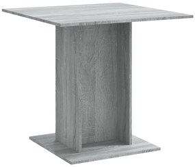 vidaXL Jídelní stůl šedý sonoma 80 x 80 x 75 cm kompozitní dřevo