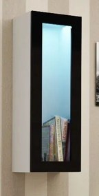 Závěsná vitrína VIGO WITR 90 cm černobílá