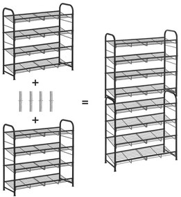 Botník ALVORO černá