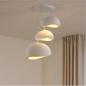 BRILAGI - Lustr na lanku WABI SABI 3xE27/40W/230V pr. 76 cm bílá