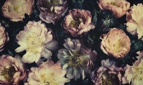 Vícedílný obraz Kytice Barevných Květin Ve Vintage Stylu Nedostatek Nedostatek Přírodní plátno 150x90