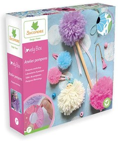 Lovely box - kreativní sada - výroba bambulek a doplňků
