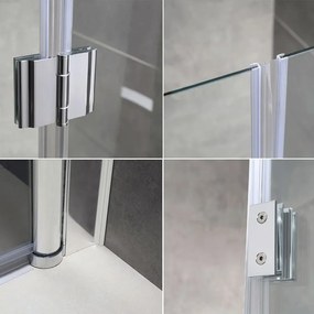 BPS-koupelny Čtvercový sprchový kout HYD-SK1290 100x100 chrom/transparent