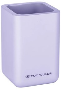 Fialový kelímek na zubní kartáčky z polyresinu Tom Tailor T-Rounded – Wenko