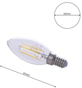 Dekorační LED žárovka E14 neutrální 4000k 4w 470 lm svíčka
