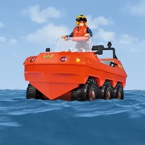 SIMBA Hasičské auto Hydrus / Hasič Sam / obojživelné vozidlo / s figur