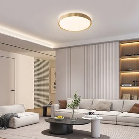 Brilagi-LED Stm. strop. sv. CORVO LED/72W/230V 3000-6000K dek. dřeva pr.50 cm+DO