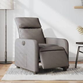 Elektrické polohovací křeslo taupe textil 3206688