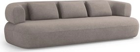 Světle hnědá pohovka z textilie bouclé 226 cm Jenny – Micadoni