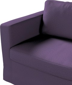 Potah na pohovku IKEA  Karlstad 2-místná , nerozkládací, dlouhý barva fialová látka pletený vzor