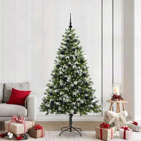 Umělý vánoční stromeček s umělým sněhem 300 LED Teplá bílá 3395452