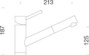 Schock Baterie dřezu ALTOS S nerez vytahovací ramínko