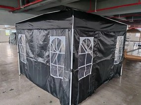 Costway Výsuvný skládací pavilon Výškově nastavitelný pavilon s 4 odnímatelnými