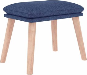 Podnožka modrá 45 x 29,5 x 35 cm textil 341428