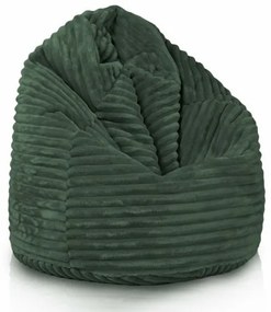 Sedací pytel Bag Sako XL stripe TiaHome - Zelená