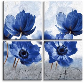 Obraz modrý květ Velikost (šířka x výška): 100x100 cm
