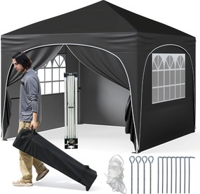 Costway Pavilon s 4 odnímatelnými bočními stěnami zahradní stan vč.