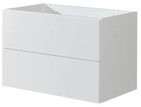 Mereo Mereo, Aira, koupelnová skříňka 81 cm, bílá, dub, šedá, CN711S