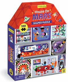 Mudpuppy Puzzle ve tvaru domu Dům na Marsu 100 dílků