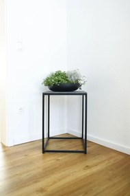 Okrasná miska PLANA, sklolaminát, 11xØ43 cm, antracit