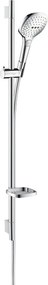 Hansgrohe Raindance Select E, sprchová souprava 120 3jet EcoSmart 9 l/min se sprchovou tyčí 90 cm, bílá/chromová, HAN-26623400