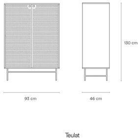 Skříňka punto tmavě zelená 130 x 93 MUZZA