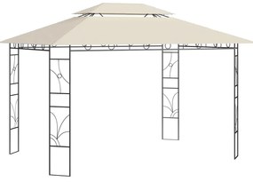 vidaXL Marketos Altán 4 x 3 x 2,7 m krémový 160 g/m²