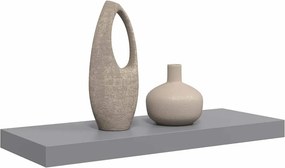 Plovoucí nástěnná police šedá 60 x 23,5 x 3,8 cm MDF 323853