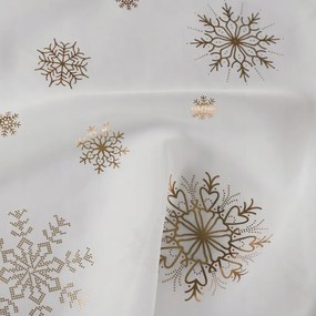 Hotová vánoční voálová záclona Sněhové vločky bílá, různé rozměry Rozměr: 300x40cm