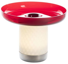 Artemide Bontà LED stolní lampa, červená miska