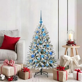 Umělý vánoční stromeček 120 cm 150 LED Teplá bílá PVC a ocel 3395737