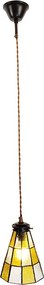 Závěsná Tiffany lampa Chessboa - Ø 15*115 cm E14/max 1*25W