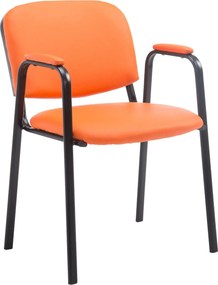 Konferenční židle Ken PRO umělá kůže – oranžová