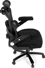Ergonomická kancelářská židle AIR - černá síťovina / látka