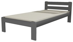 Dřevěná postel VMK 2A 120x200 borovice masiv - šedá